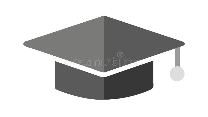 Graduation Cap Icon for Education and Ceremony, Vector Design ...