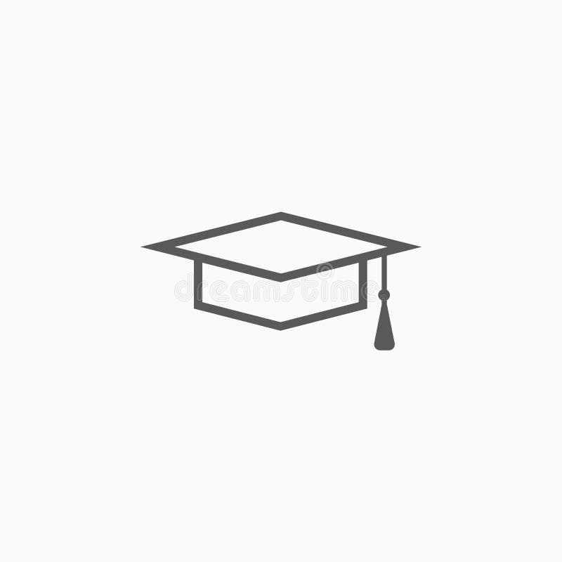Graduation Cap Icon, Education Cap Vector Illustration, Student Stock ...