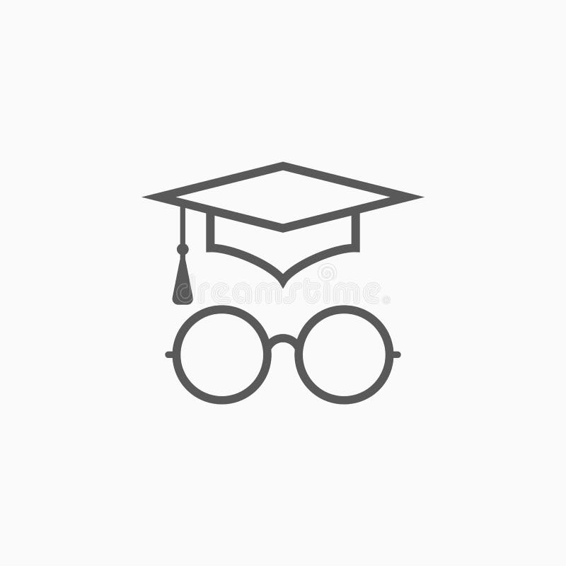 Graduation Cap Icon, Education Cap Vector Illustration, Student Stock ...