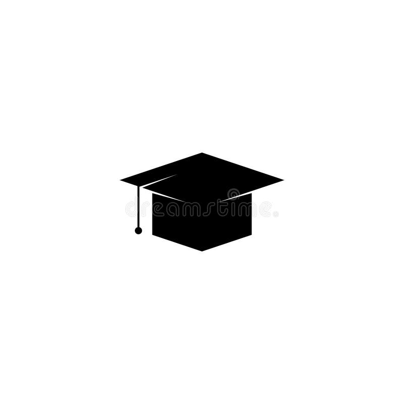 Graduation Cap Icon Graphic Design Template Simple Illustration Stock ...
