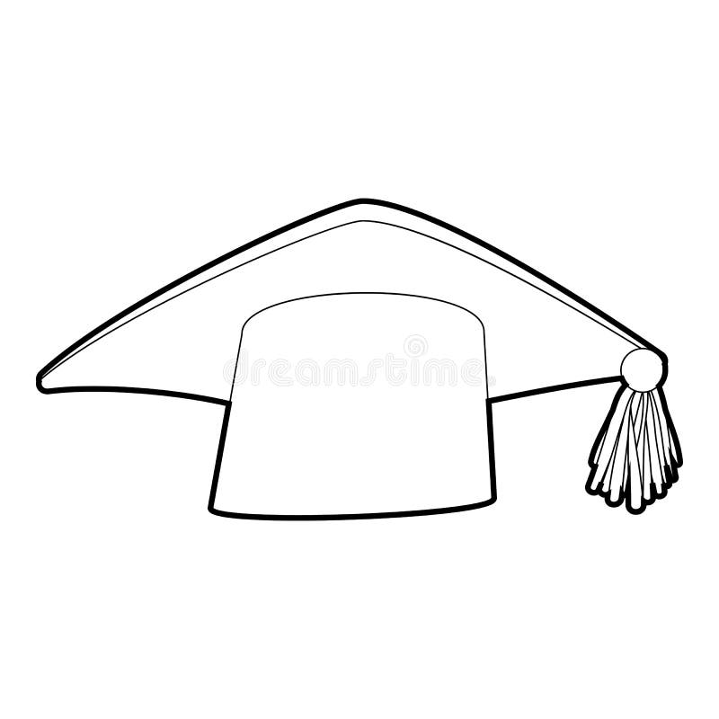 Graduation Cap Icon, Isometric 3d Style Stock Vector - Illustration of ...