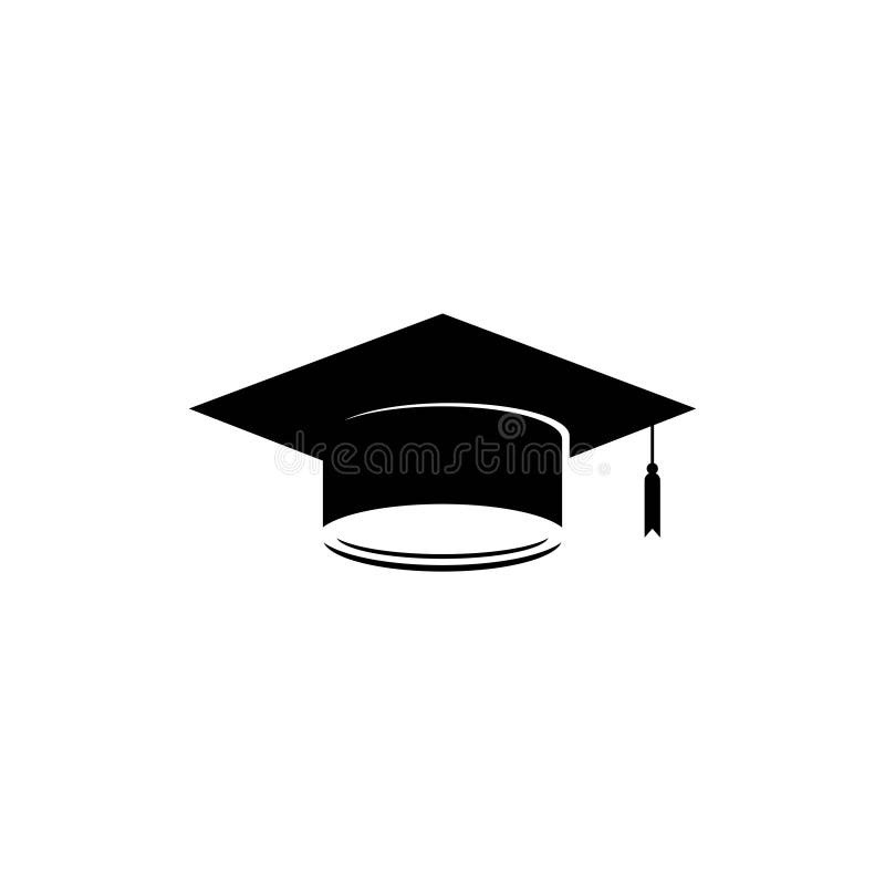 Graduation Cap Icon Logo Concept Vector Design Stock Vector ...