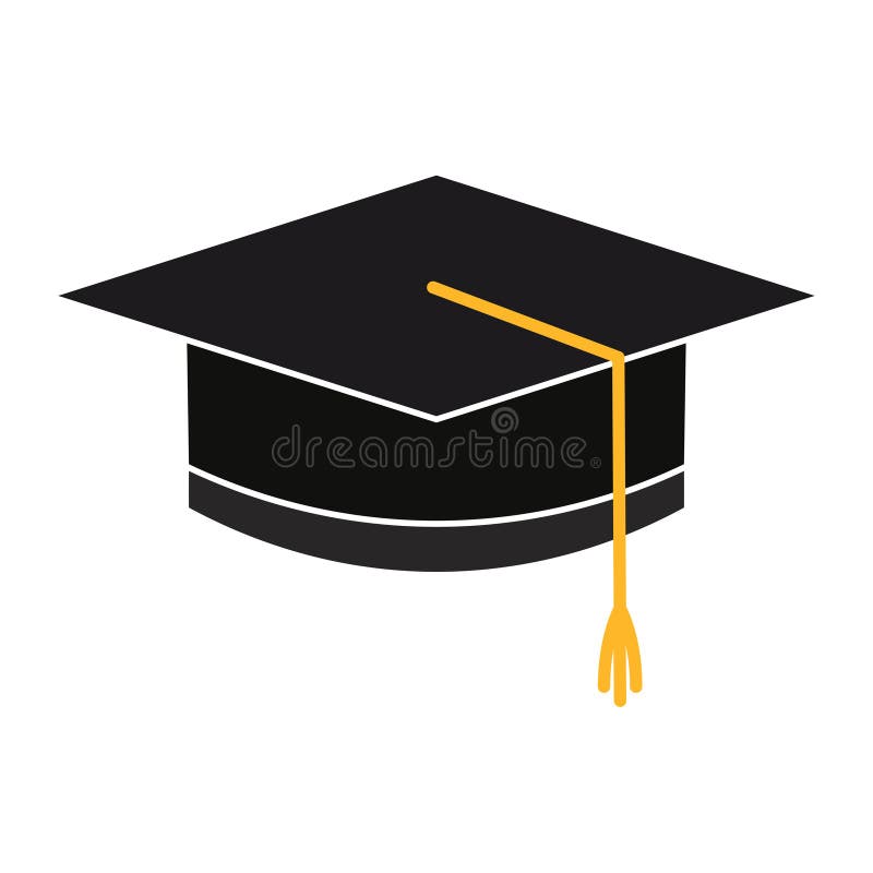 Graduation Cap Icon. Vector Stock Vector - Illustration of vector ...