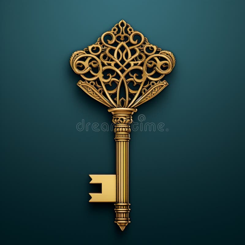 Graduation Cap Key with Intricate Design Symbolizing Wisdom and ...