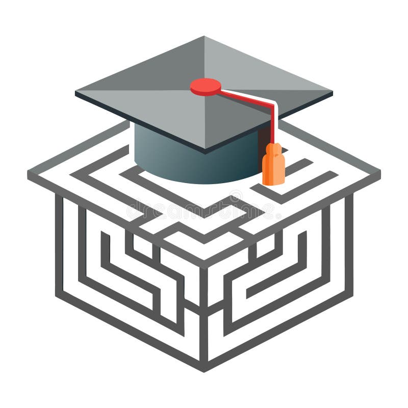 Graduation Cap on Labyrinth: Navigating the Challenges of Education and ...