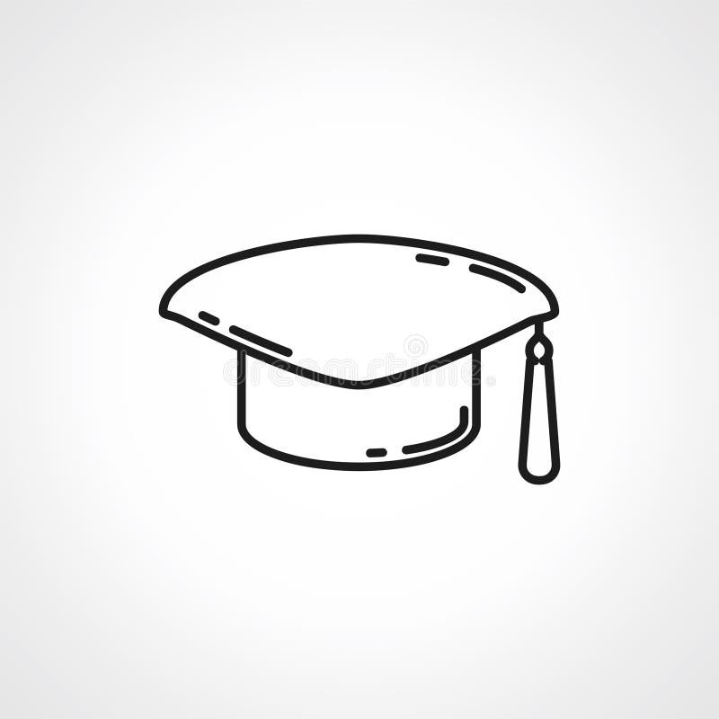 Graduation Cap Line Icon. Graduation Cap Icon Stock Vector ...