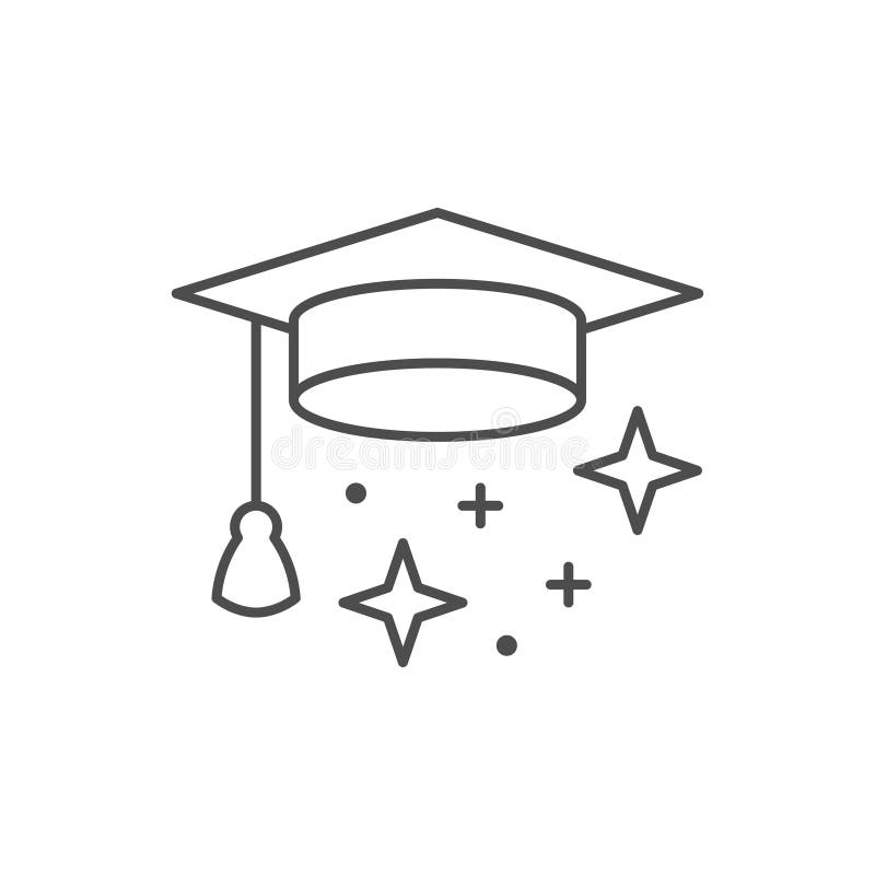 Graduation Cap Outline Clipartsco