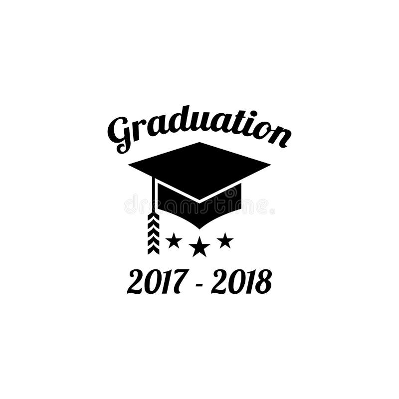 Graduation Cap Logo Design Concept Stock Vector - Illustration of ...