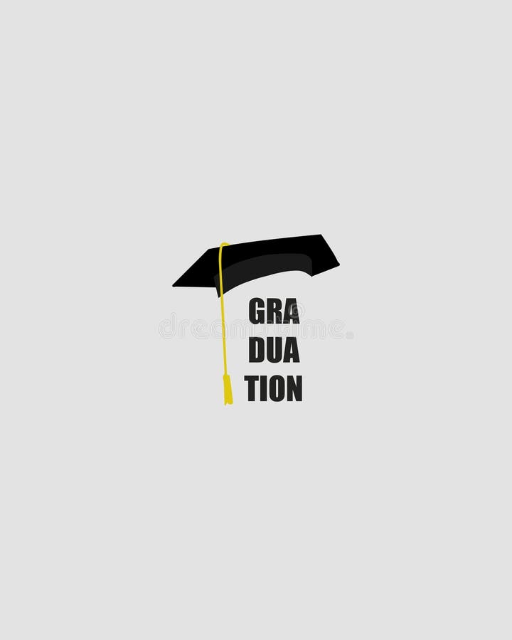 Graduation cap logo design stock illustration. Illustration of label ...