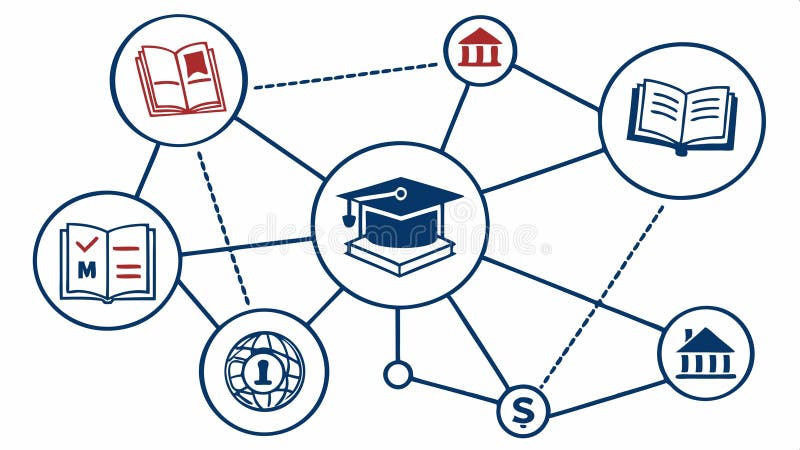 Graduation Cap Network, Depicting Academic Achievement and Educational ...