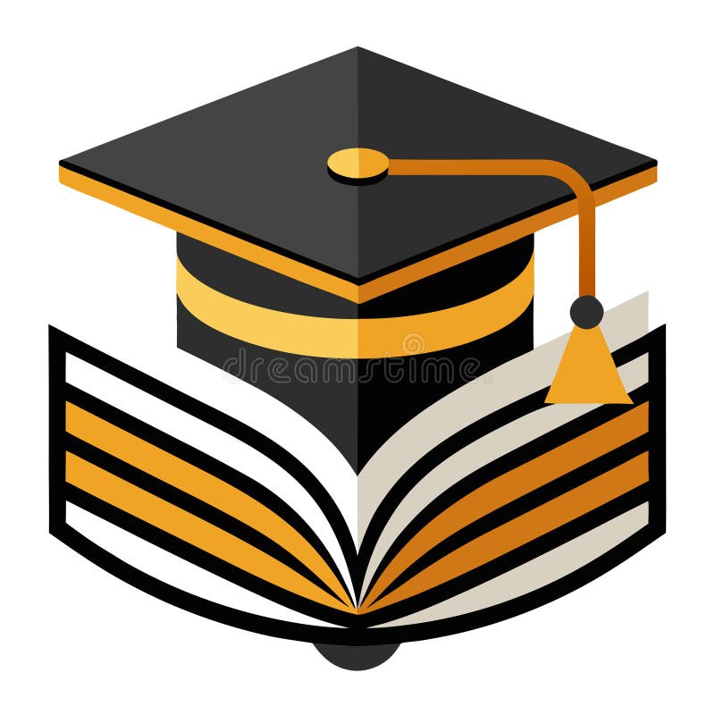 Graduation Cap and Open Book: Education, Learning, and Success Concept ...