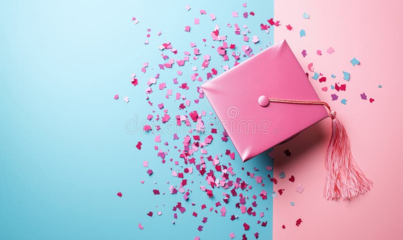 Pink Graduation Background Wallpaper