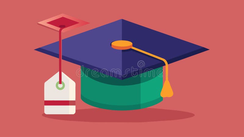 A Graduation Cap with a Price Tag Attached Symbolizing the Cost of ...