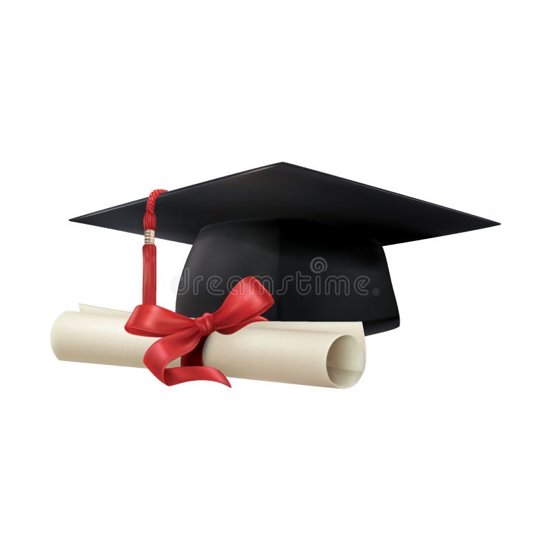 Graduation Scroll and Frame Set. Vector Illustration Decorative Design ...