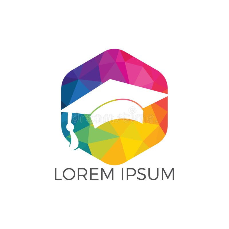 Graduation cap sign. stock illustration. Illustration of high - 127506982