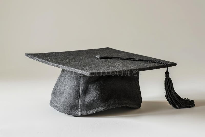 Graduation Cap Sitting on a Table Representing Academic Success Stock ...