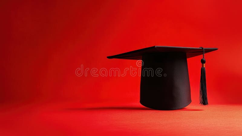 Graduation Cap with space stock illustration. Illustration of students ...