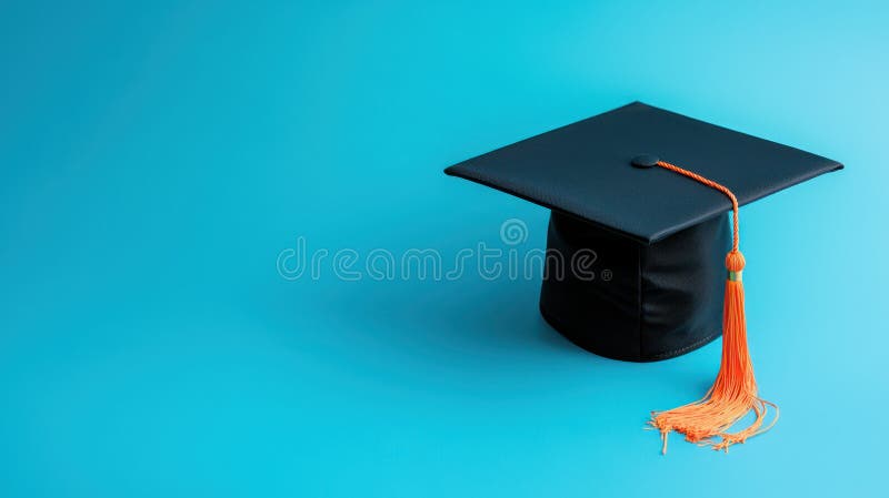 Graduation Cap with space stock illustration. Illustration of season ...