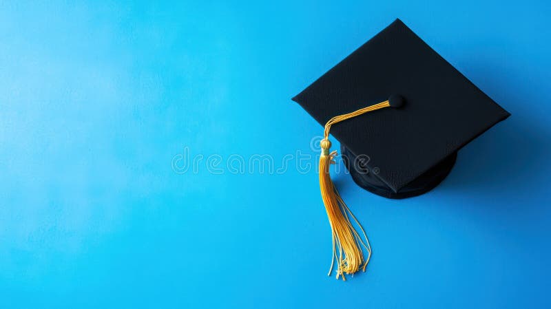 Graduation Cap with space stock illustration. Illustration of future ...