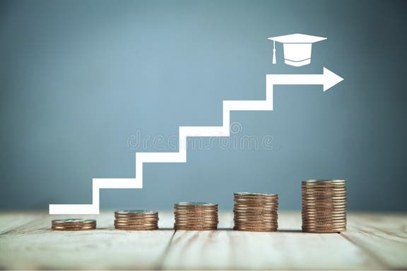 Graduation Cap with a Stairs. Education Stock Illustration ...