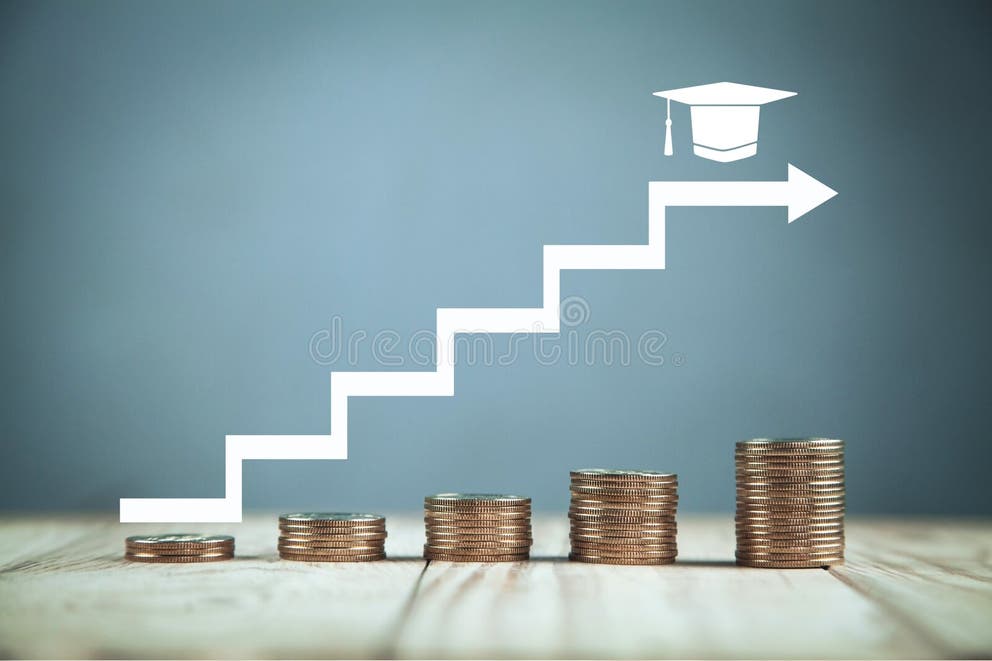Graduation Cap with a Stairs. Education Stock Illustration ...