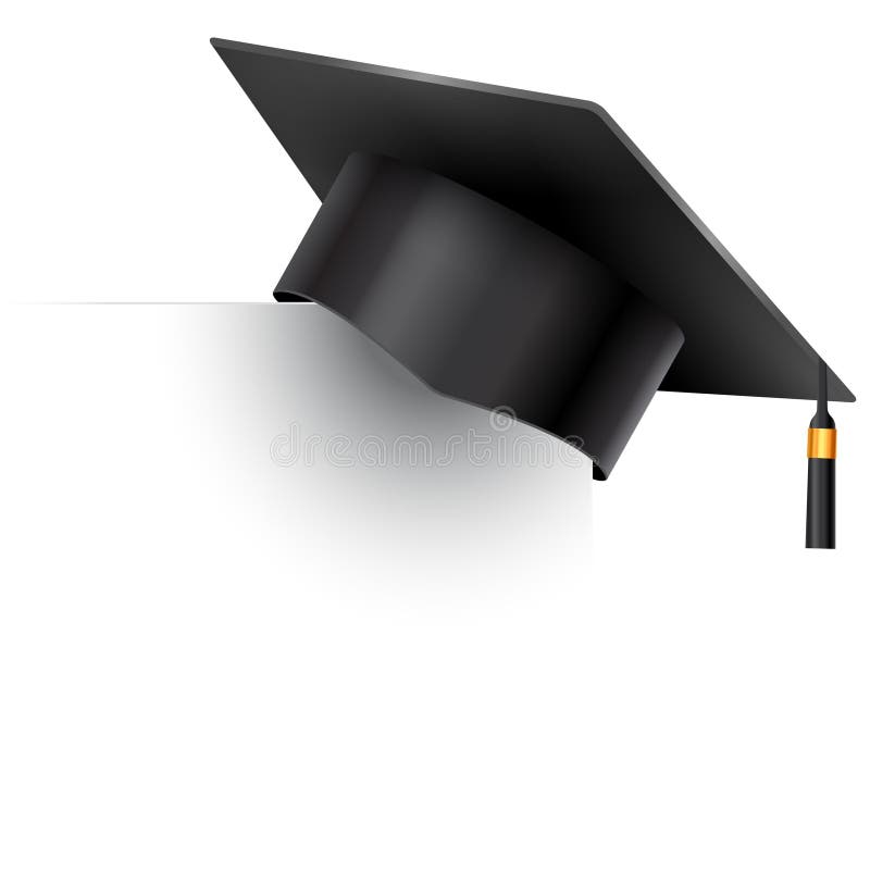 Graduation Cap with Tassel. Vector Stock Illustration - Illustration of ...