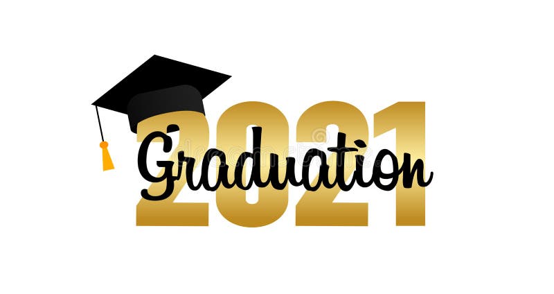 Graduation 2021 Logo stock vector. Illustration of milestone - 216586392