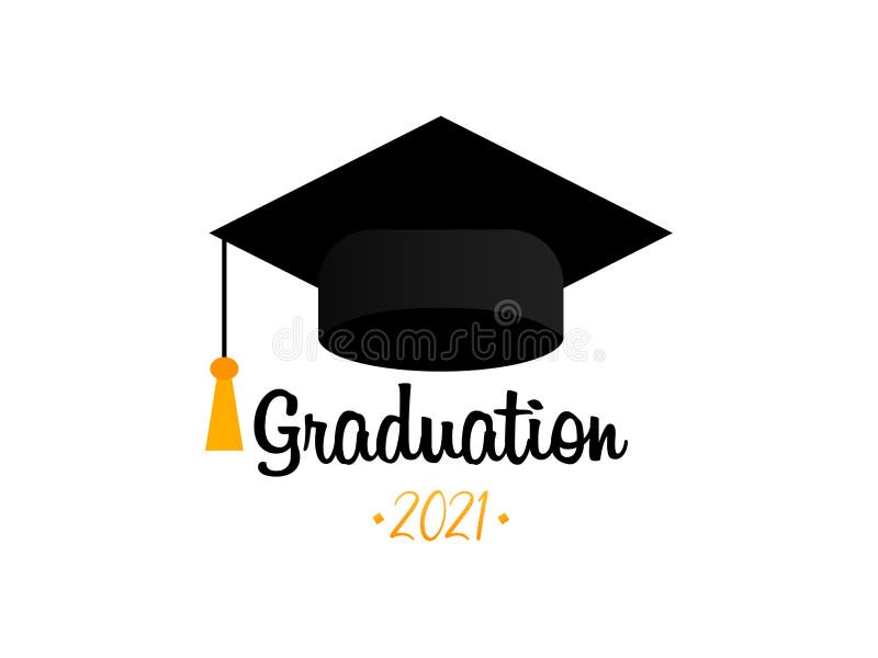 Graduation 2021 Hand Lettering Quotes Typography Design Stock Vector ...