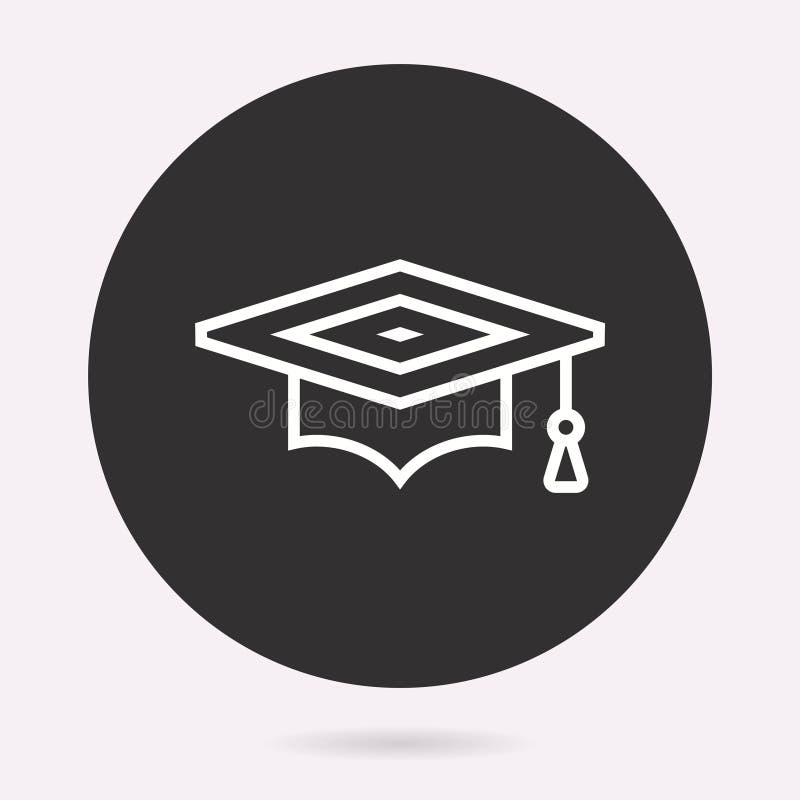 Graduation Cap - Vector Icon. Illustration Isolated. Simple Pictogram ...