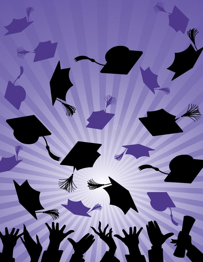 Graduation party stock vector. Illustration of rank, character - 18152204