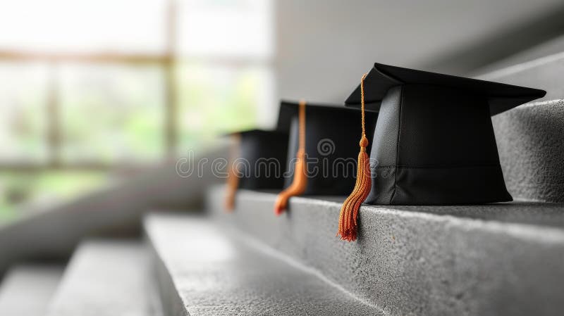 Graduation Caps and Ascending Steps Represent the Pursuit of Higher ...