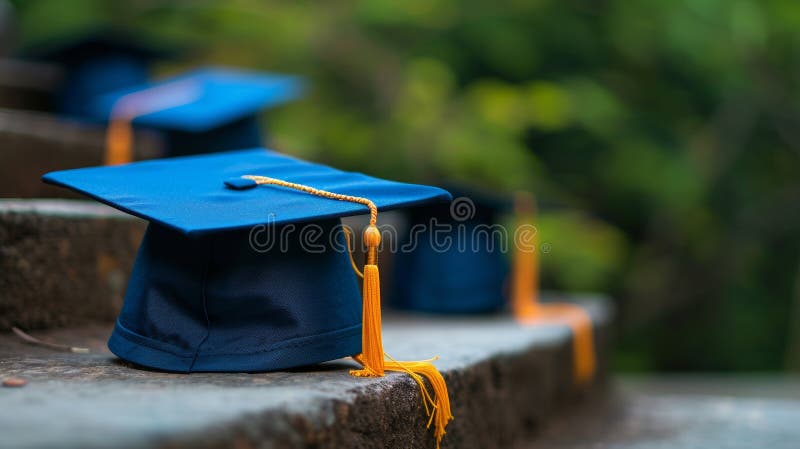 Graduation Caps and Ascending Steps Represent the Pursuit of Higher ...