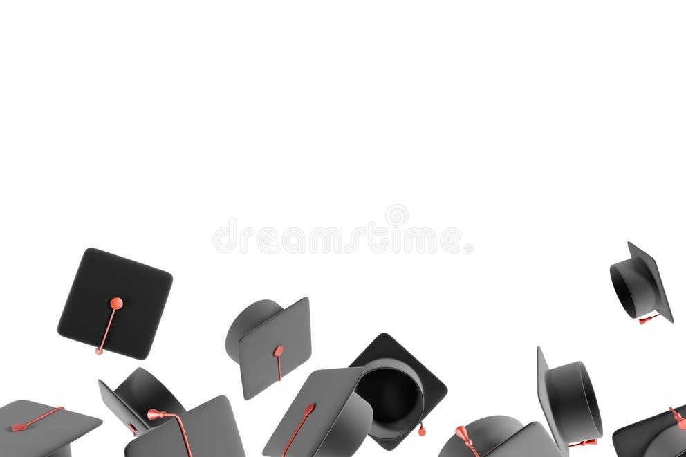 Graduation Caps Thrown, Graduation Ceremony Celebration Stock ...