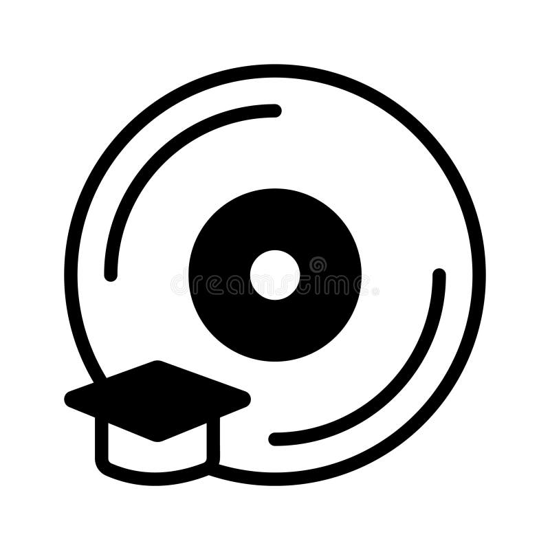 Graduation CD stock vector. Illustration of black, collection - 333987206