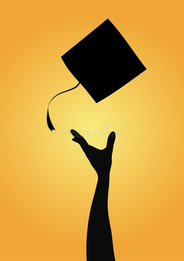 Graduation Celebration Grunge Stock Vector - Illustration of crowd ...