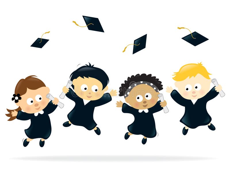 Kids Graduation Cartoon Stock Illustrations – 5,456 Kids Graduation ...