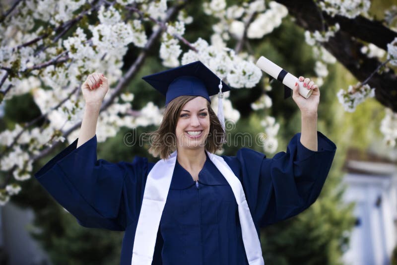 Graduation Celebration stock image. Image of blue, mortar - 9110651