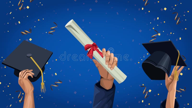 Graduation Cap and Diploma HD Animation Stock Footage - Video of scenes ...