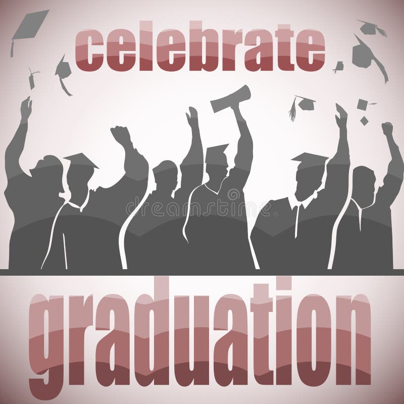 Graduation Day Celebration stock vector. Illustration of achievement ...
