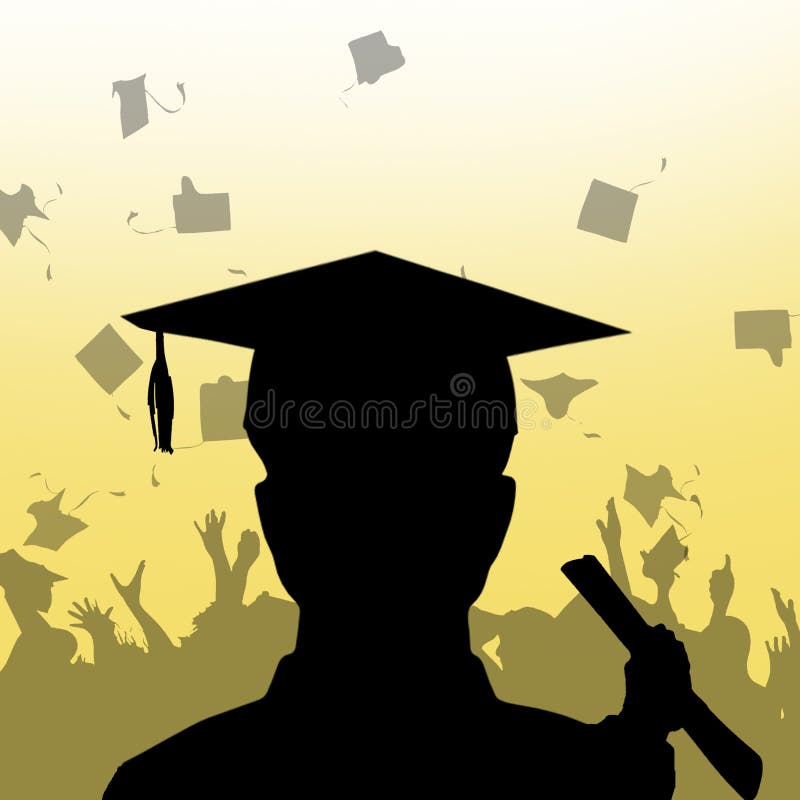 Graduation Celebration University Students Background Stock ...