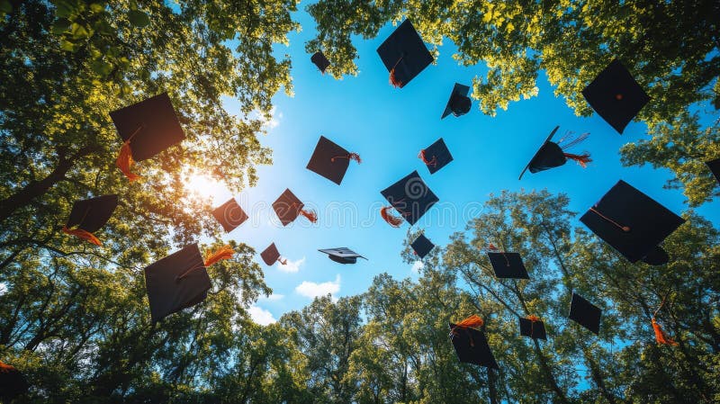 Graduation Ceremony Celebration Stock Photo - Image of commencement ...