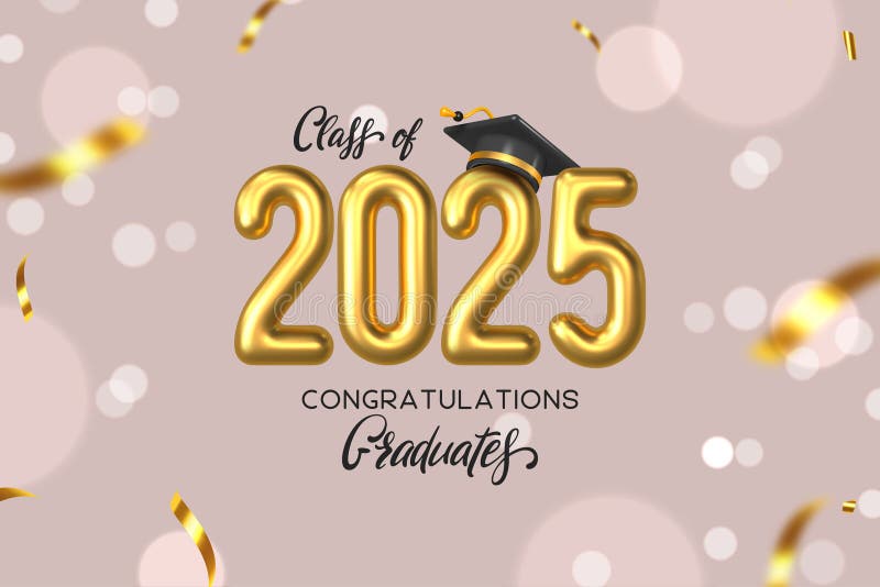 Graduation Ceremony Composition. Stock Vector - Illustration of ...