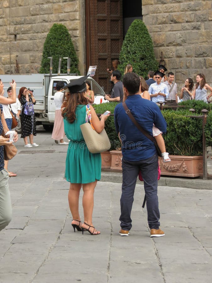 Graduation Ceremony in Florence Editorial Stock Image - Image of ...