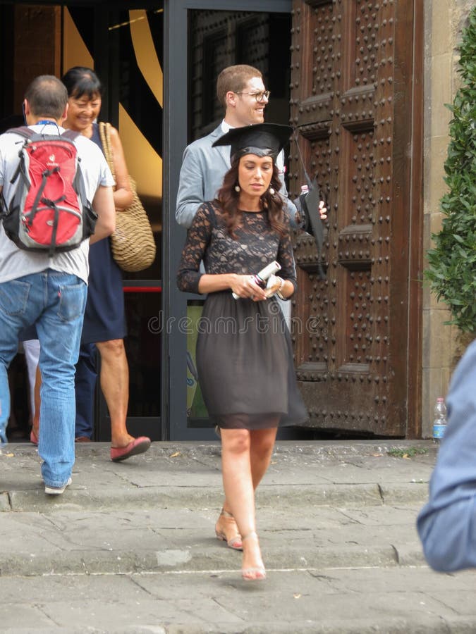 Graduation Ceremony in Florence Editorial Stock Image - Image of ...