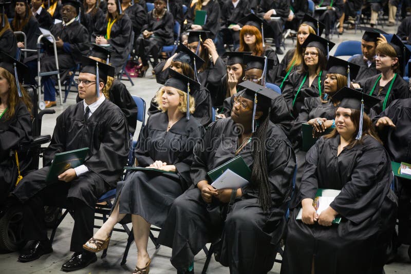 Graduation Ceremony editorial photo. Image of adult, commencement ...