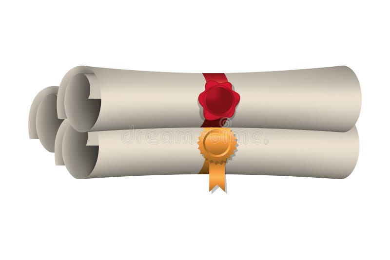 Folded Graduation Certificate Stock Illustrations – 284 Folded ...