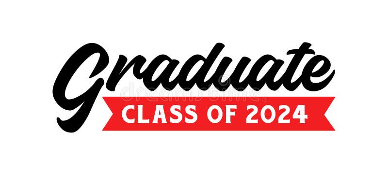 Graduation Class of 2024 Greeting Card Vector Design Congratulations ...