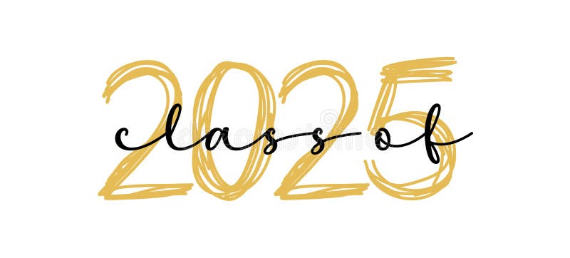 Graduation Class of 2025 Greeting Card Vector Design Congratulations ...