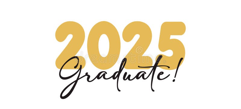 Graduation Class of 2025 Greeting Card Vector Design Congratulations ...