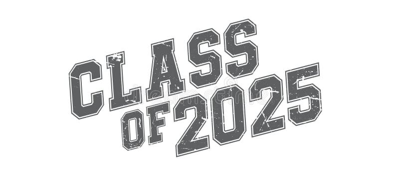Graduation Class of 2025 Greeting Card Vector Design Congratulations ...